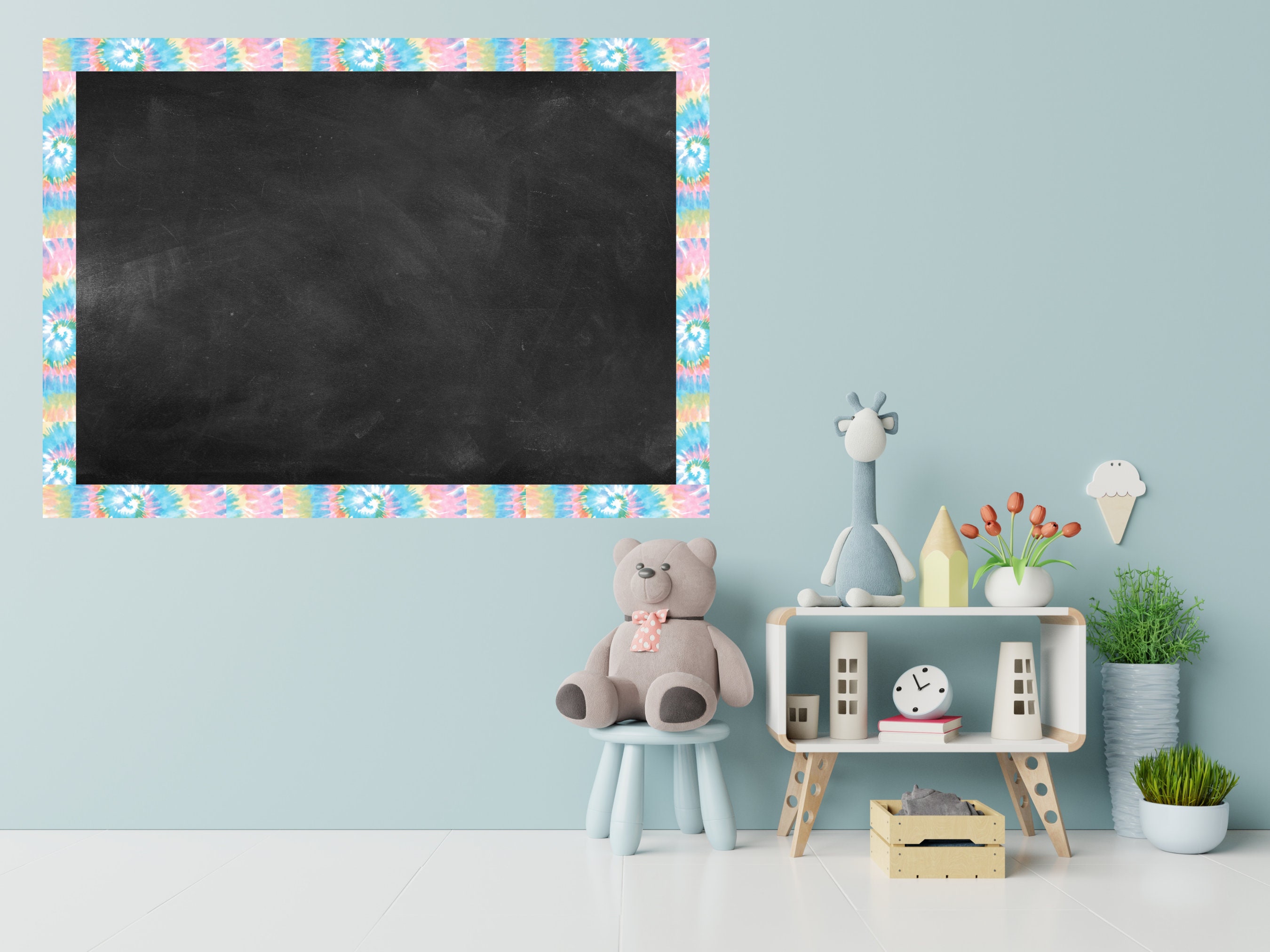Classroom Bulletin Board Border Boho Pastel Tie Dye Pattern Classroom ...