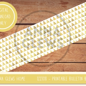 Classroom Bulletin Board Border Nature Gold Eclectic Pattern, Classroom ...