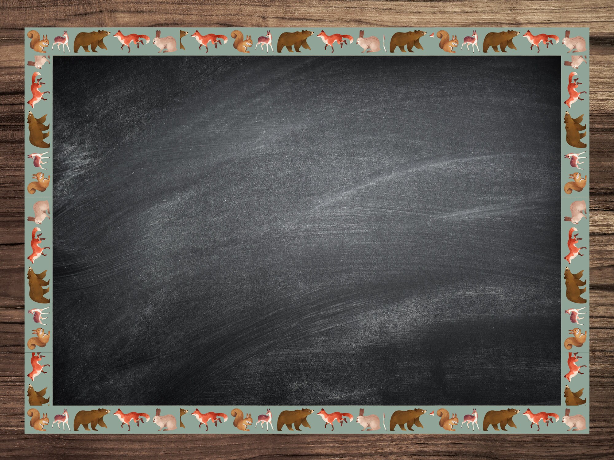 Boho Nature Woodland Animals Bulletin Board Border – Teacher Classroom ...