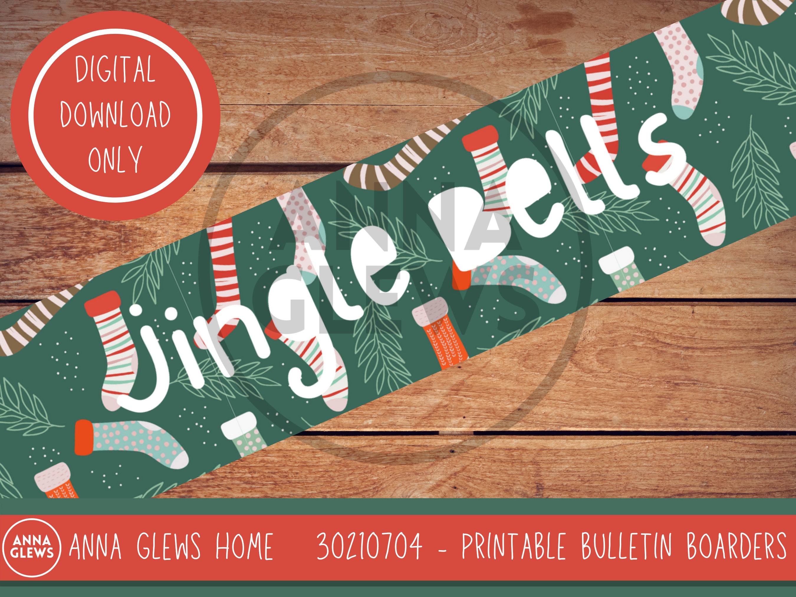 Classroom Bulletin Board Border Bundle Christmas Pattern Classroom ...