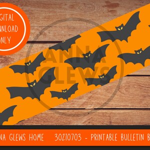 Classroom Bulletin Board Border Bundle Halloween Pattern Classroom ...