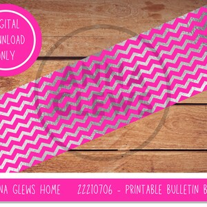 Classroom Bulletin Board Border Silver Pink Geometric Pattern Classroom ...