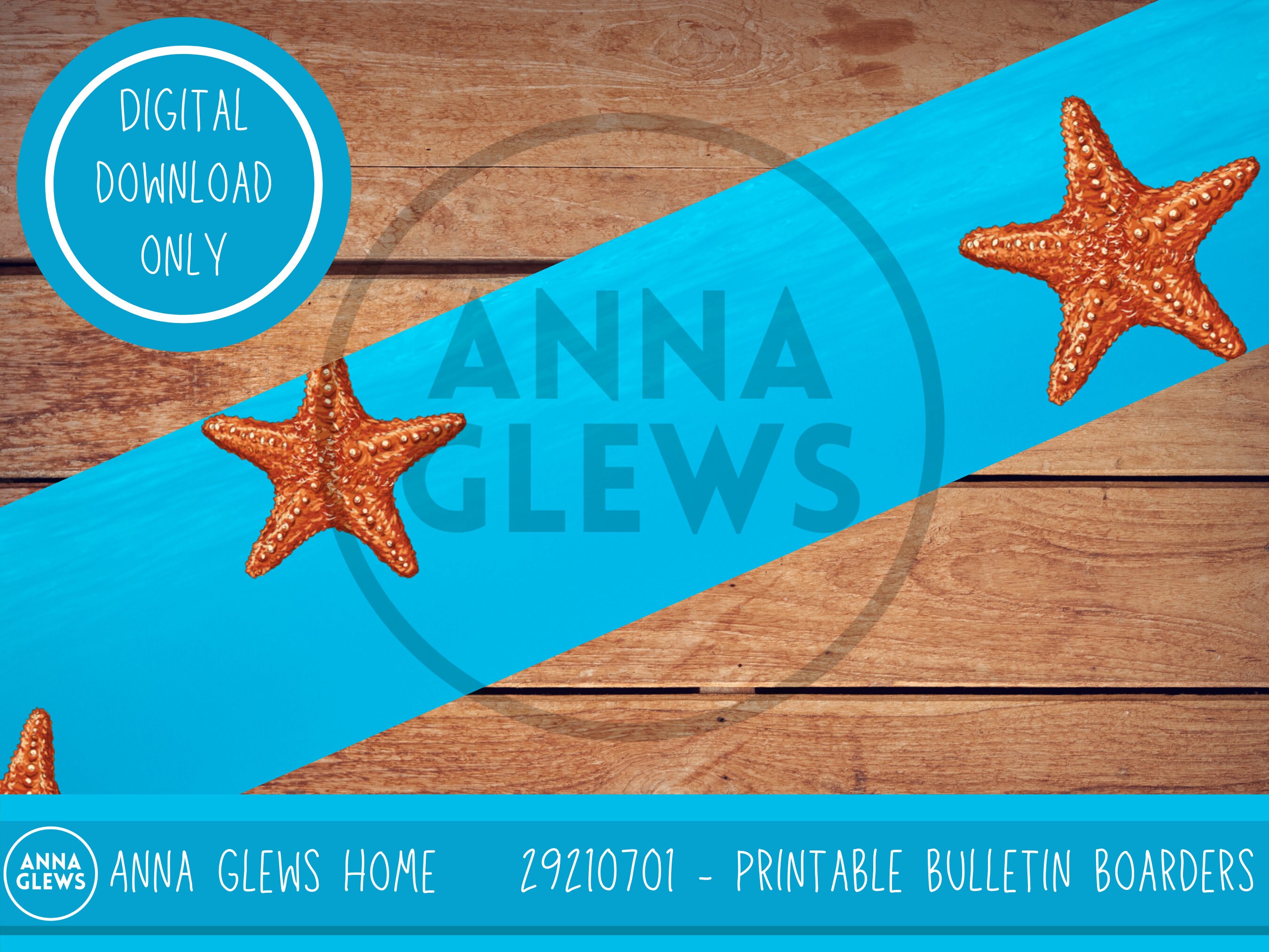 Classroom Bulletin Board Border Under the Sea Pattern Classroom Decor ...