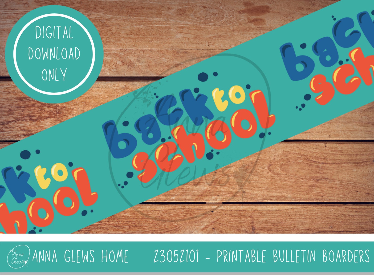 Classroom Bulletin Board Border Back to School Pattern, Classroom Decor ...