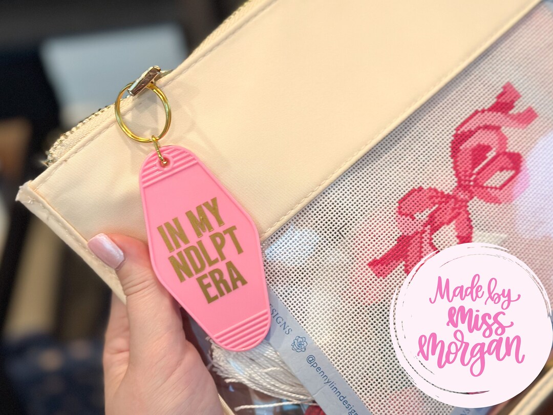 NDLPT Motel Keychain With Needle Threader Needlepoint Keychain Tool ...