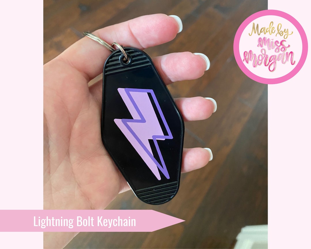 Lightning Motel Style Keychain | Motel Style Keychain, Stocking Stuffer ...