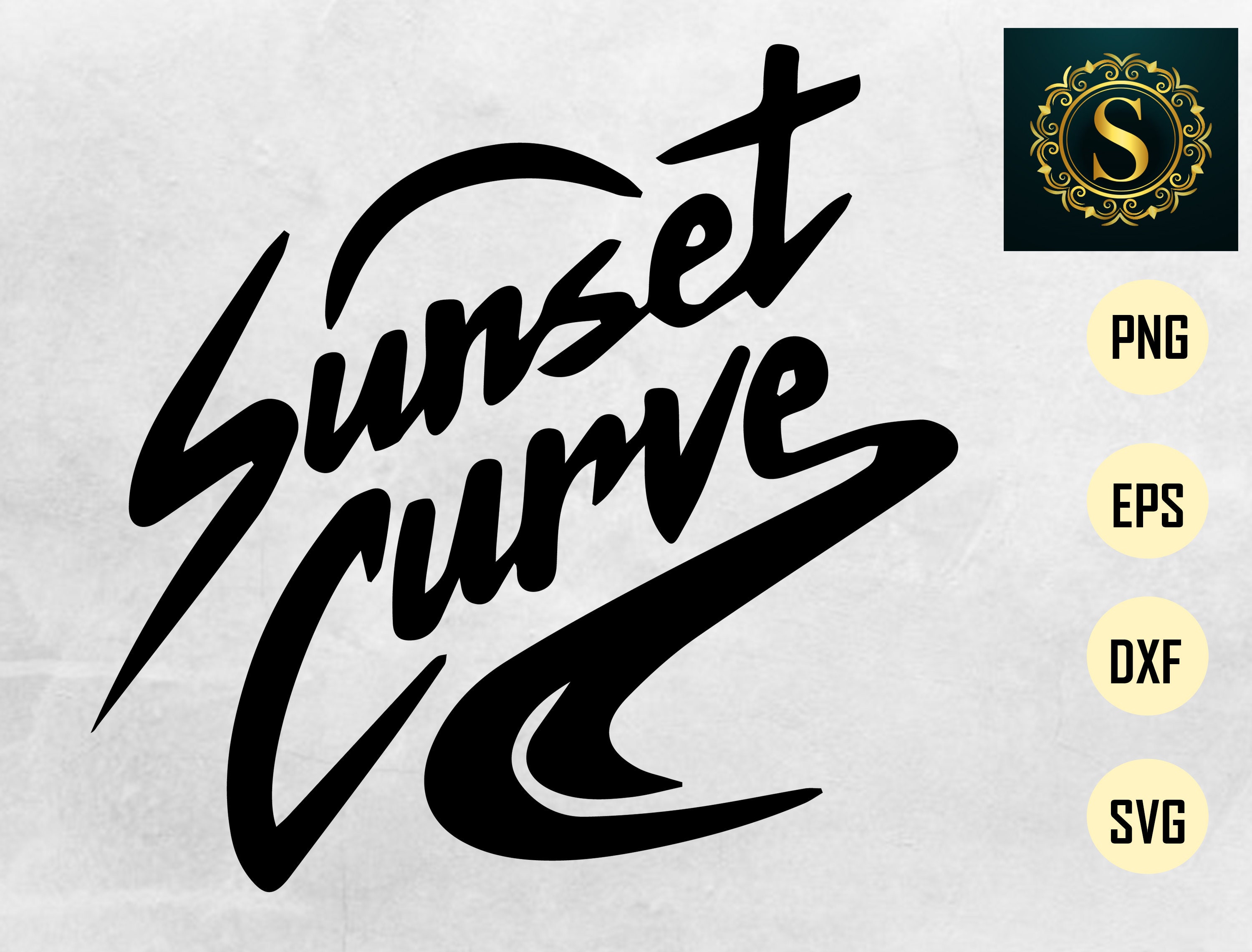Sunset Curve SVG Sunset Curve Band Svg Julie and the | Etsy