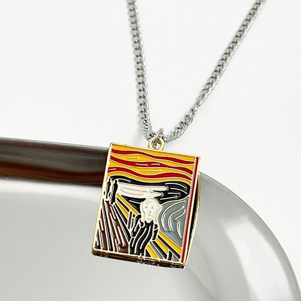 The Scream Necklace - Etsy