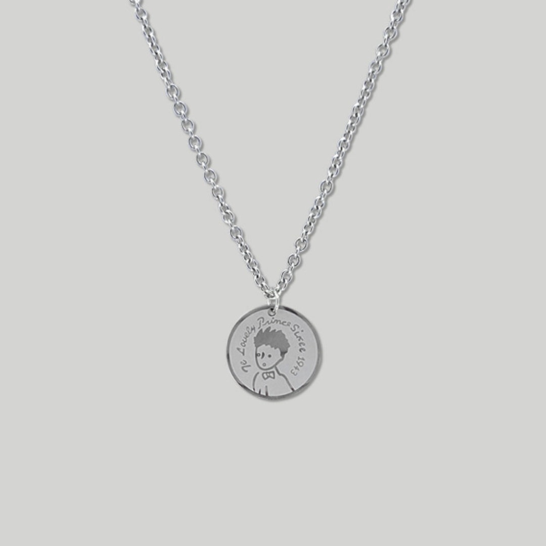 Little Prince Portrait Stainless Steel Pendant Necklace - Etsy