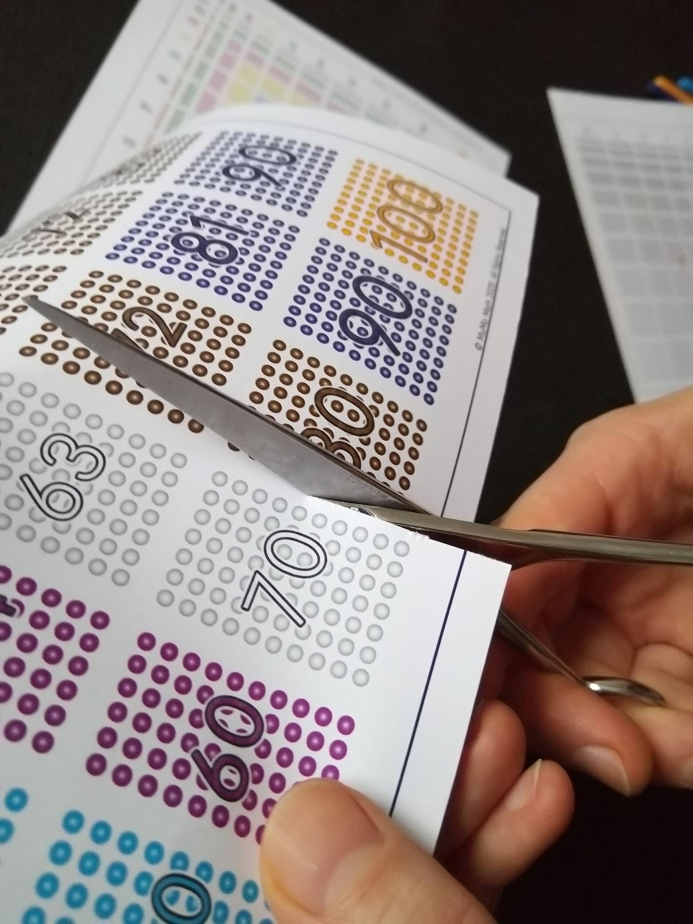 Multiplication Chart | Montessori Beads Colours | Inverted Decanomial ...