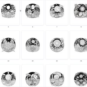 Anxiety/adhd mental Illness Relief Digital Coloring Book - Etsy