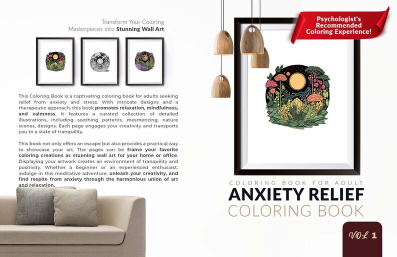 Anxiety/adhd mental Illness Relief Digital Coloring Book - Etsy