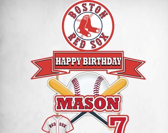 Red Sox Birthday | Etsy