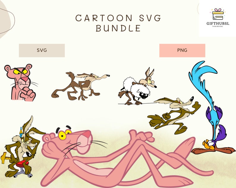 3000 + Cartoon SVG and PNG Bundle - Etsy