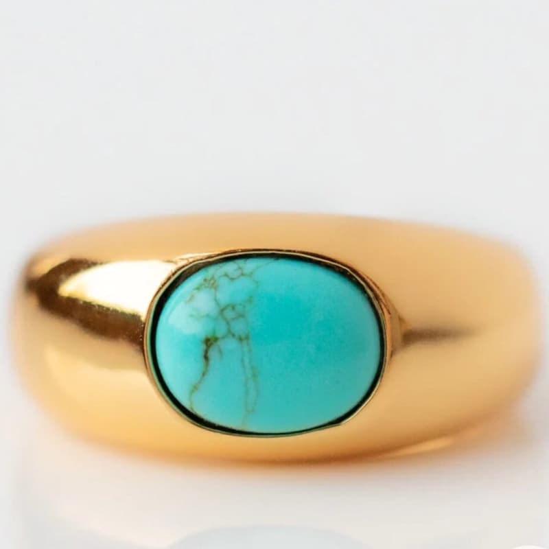 Turquoise Ring Gold - Etsy