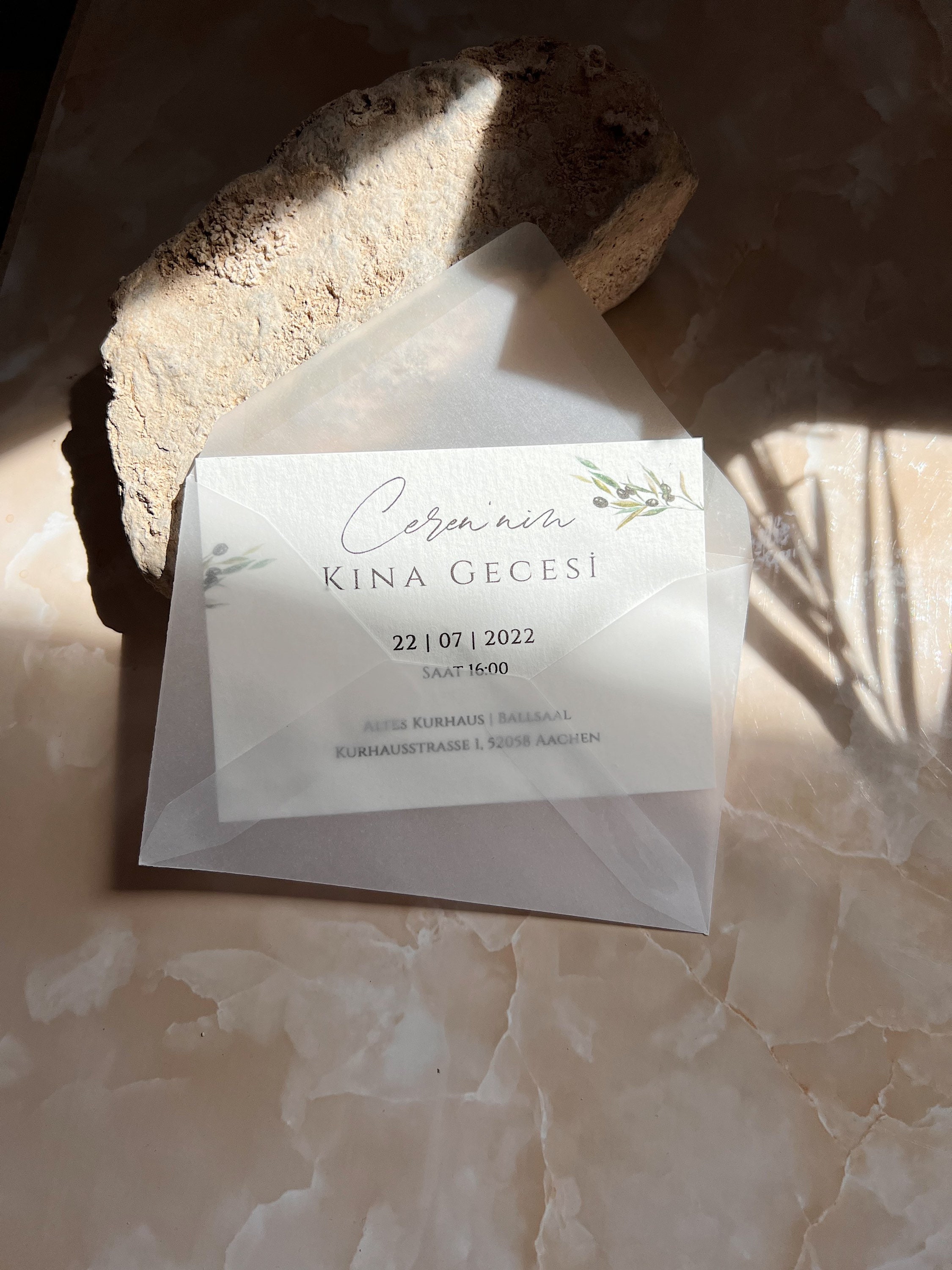Olive Invitation I Henna Cards, Place Cards A7 I Wedding Invitation - Etsy