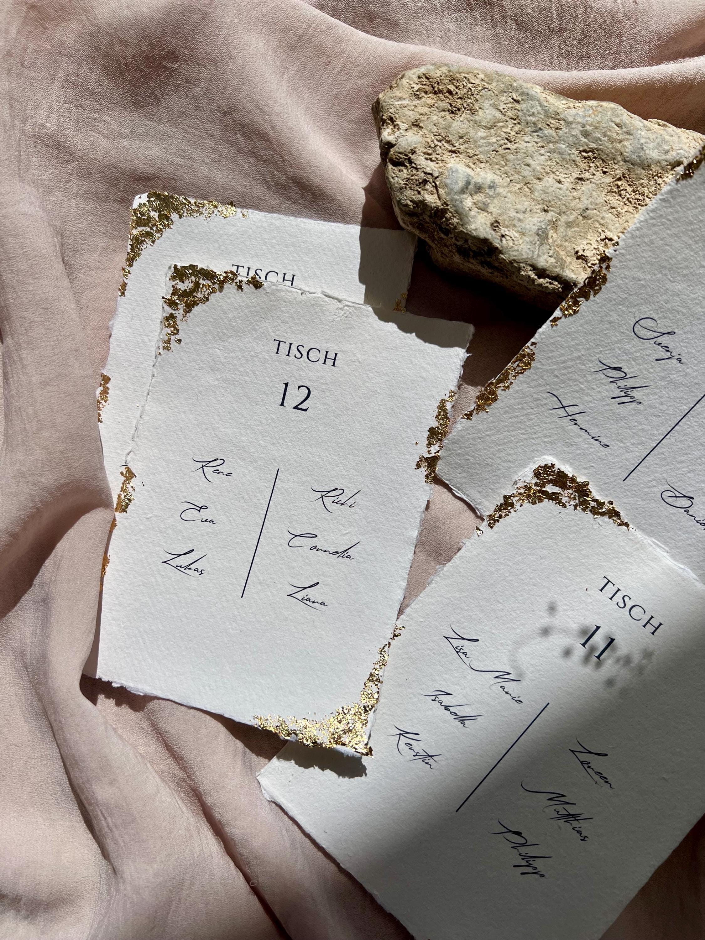 Place Cards Handmade Paper I Place Cards I Seating Plan I Wedding - Etsy