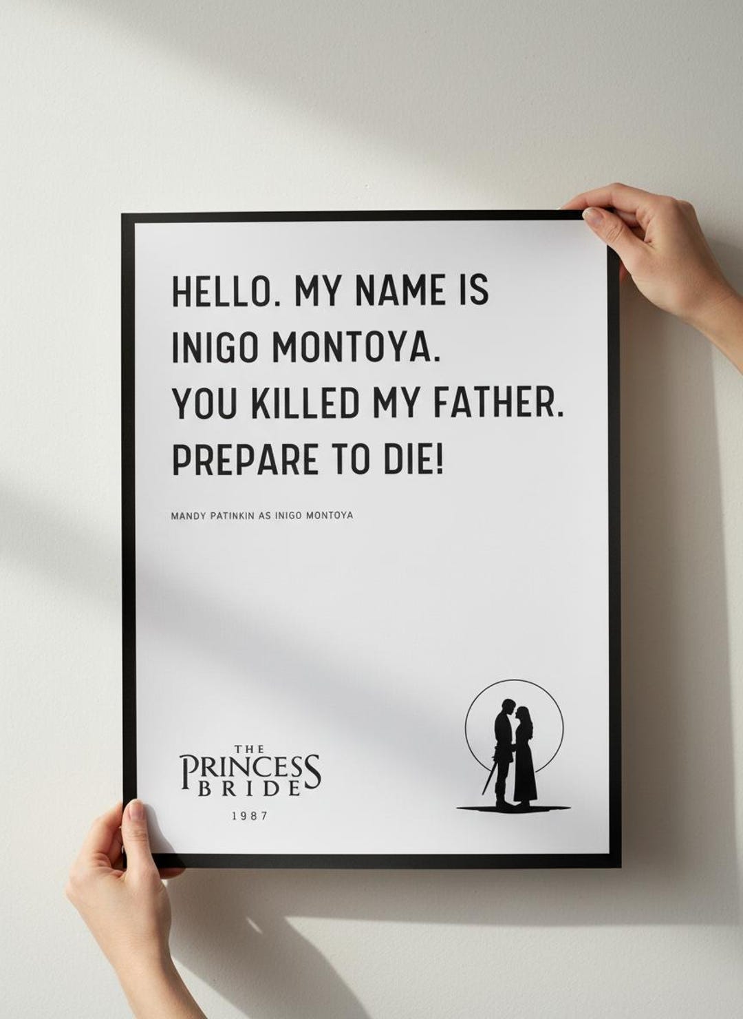 The Princess Bride Art Print: Inigo Montoya Quote, Retro Movie Decor - Etsy