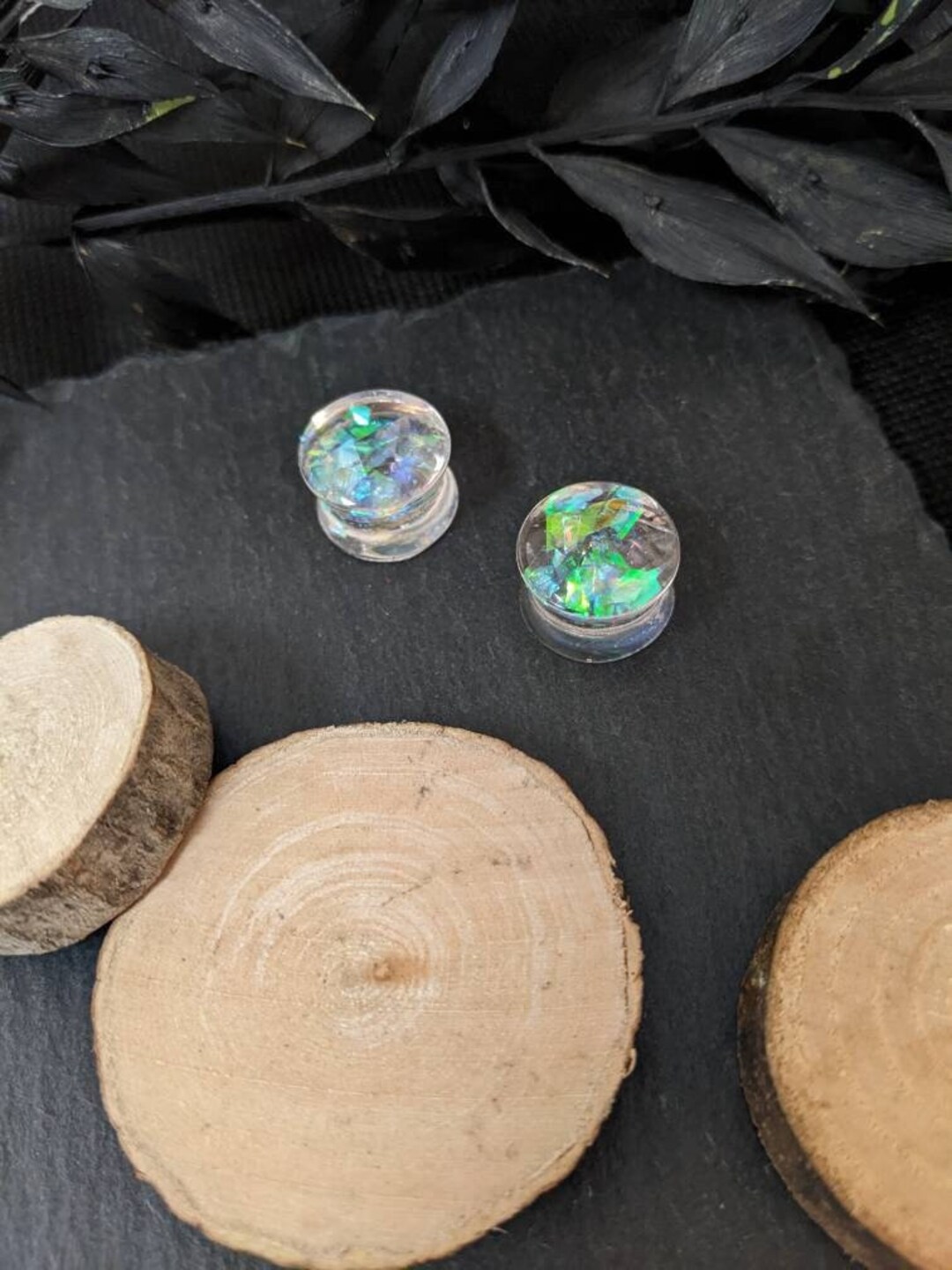 Epoxy Plugs, Glitter Foil, Glitter, Sparkles, Handmade Plugs - Etsy