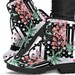 Stylish Abstract Pop Art Boots / Floral Womens Combat Boots / Vegan ...