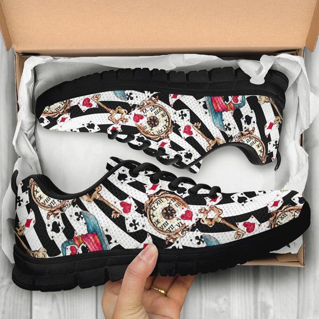 Alice in Wonderland Shoes / Trippy Alice in Wonderland Sneakers ...