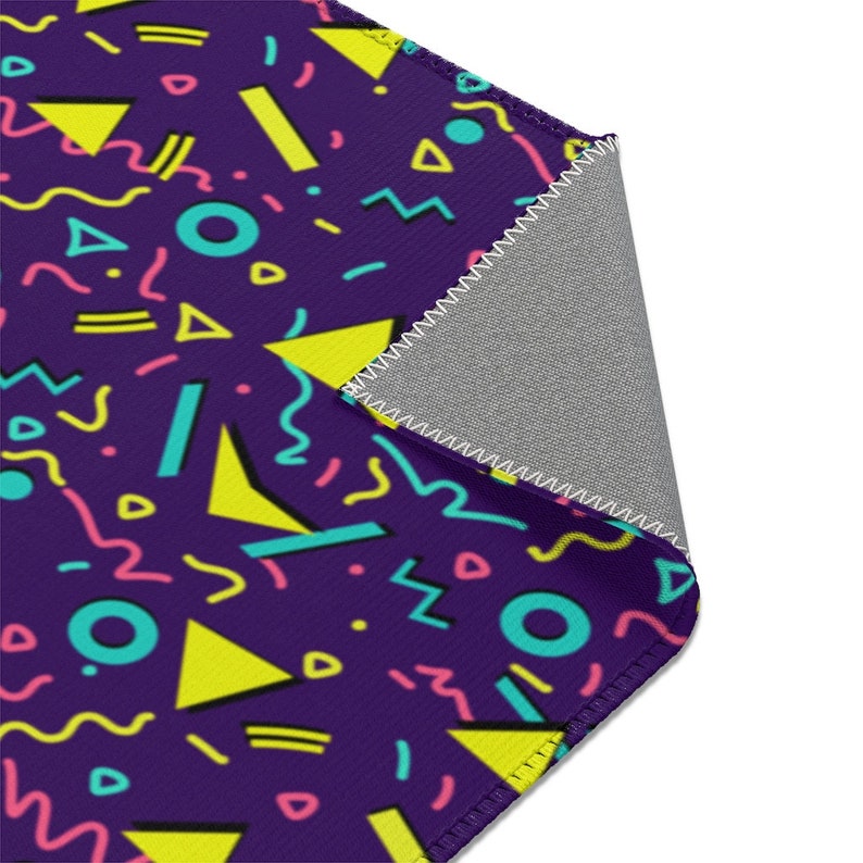 Abstract Retro Area Rug 70s 80s 90s Rug Memphis Vintage | Etsy