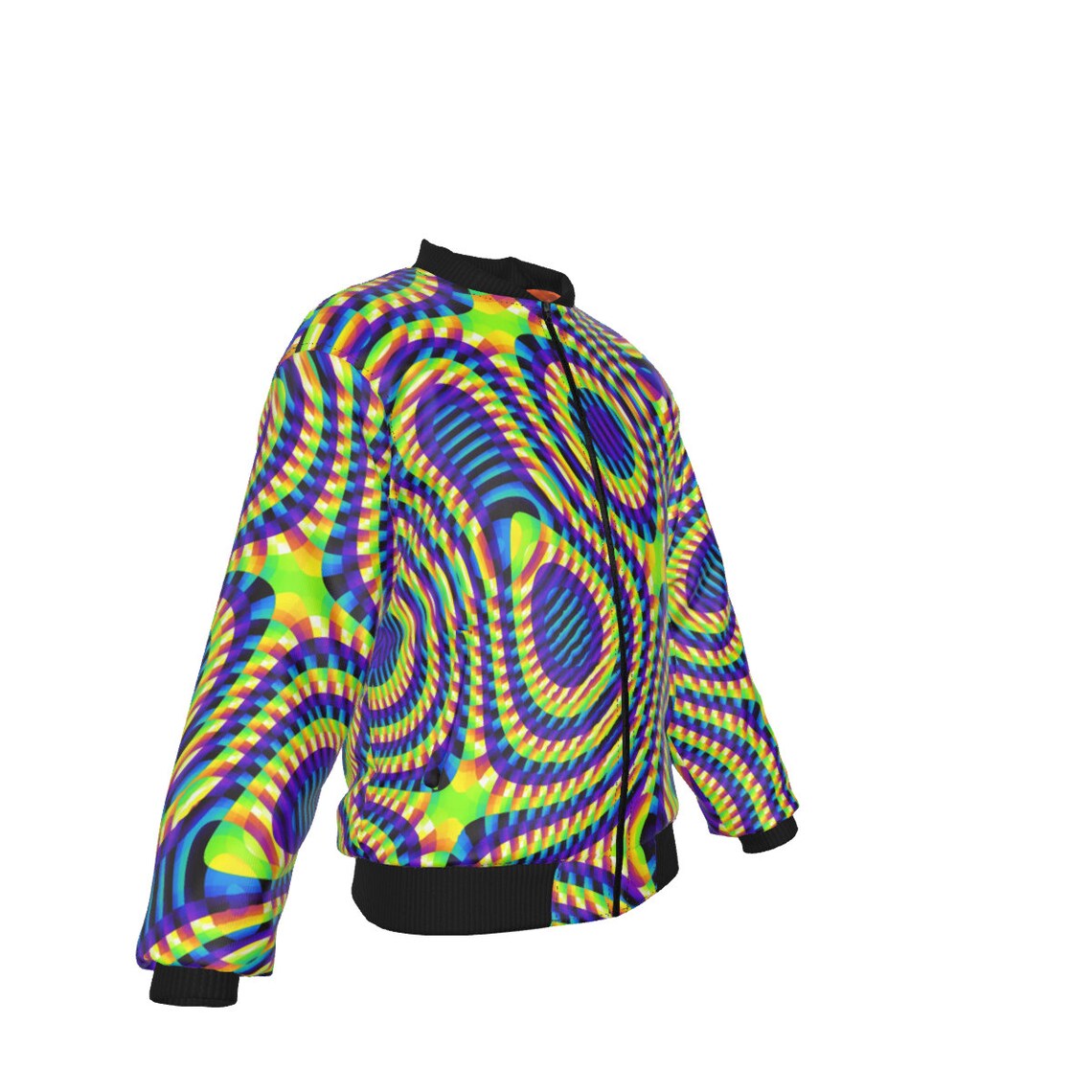 Rave Psychedelic Bomber Jacket / Festival Men Women Custom | Etsy