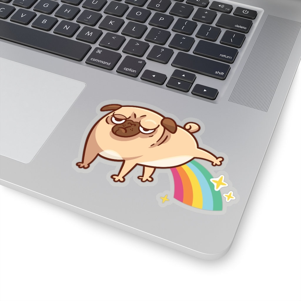 Pug Sticker // Cute Pug Stickers // Dog Sticker // Laptop - Etsy UK