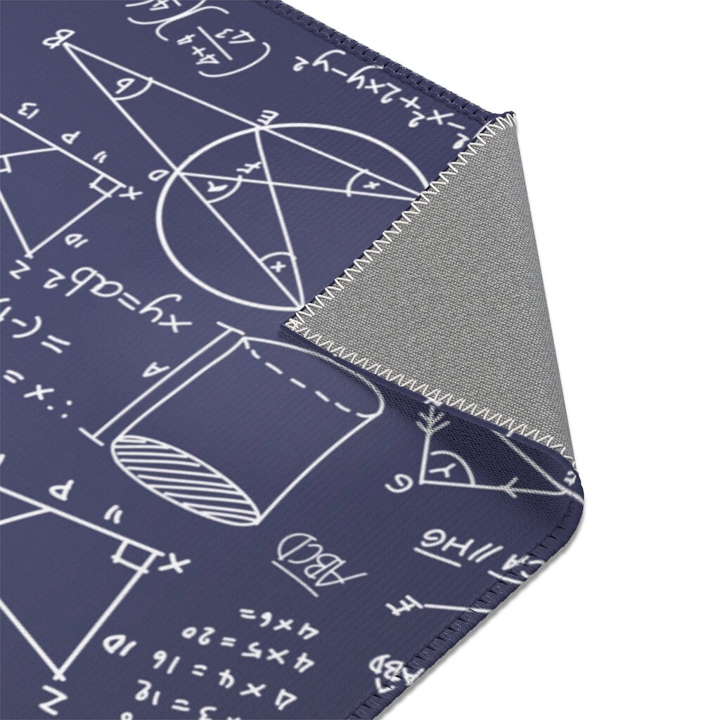 Math Doodles Area Rug Science Themed Rug Mathematics - Etsy
