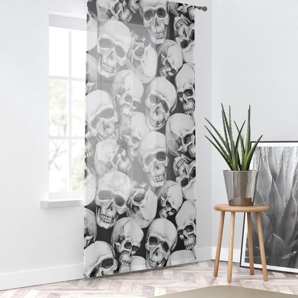 Skull Windows Curtain - Etsy
