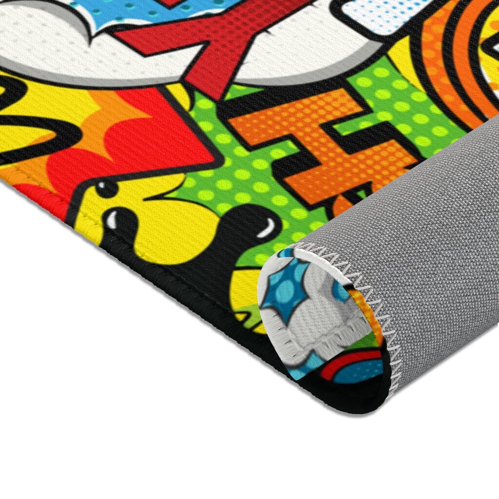 Comic Pop Art Area Rug Comics Art Rug Hypebeast Groovy - Etsy