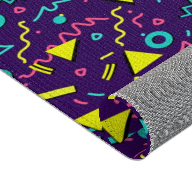 Abstract Retro Area Rug 70s 80s 90s Rug Memphis Vintage | Etsy