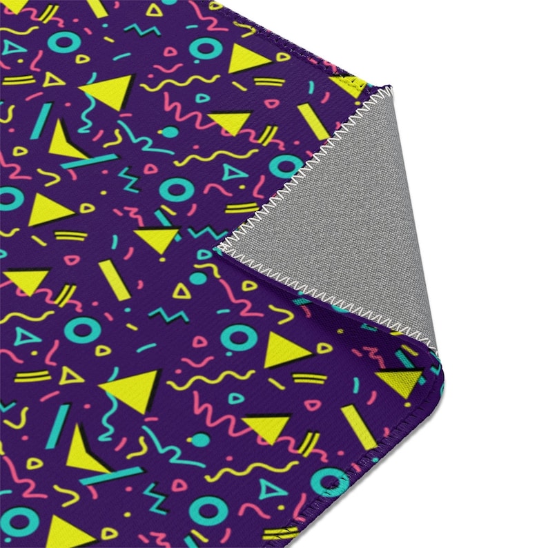 Abstract Retro Area Rug 70s 80s 90s Rug Memphis Vintage | Etsy