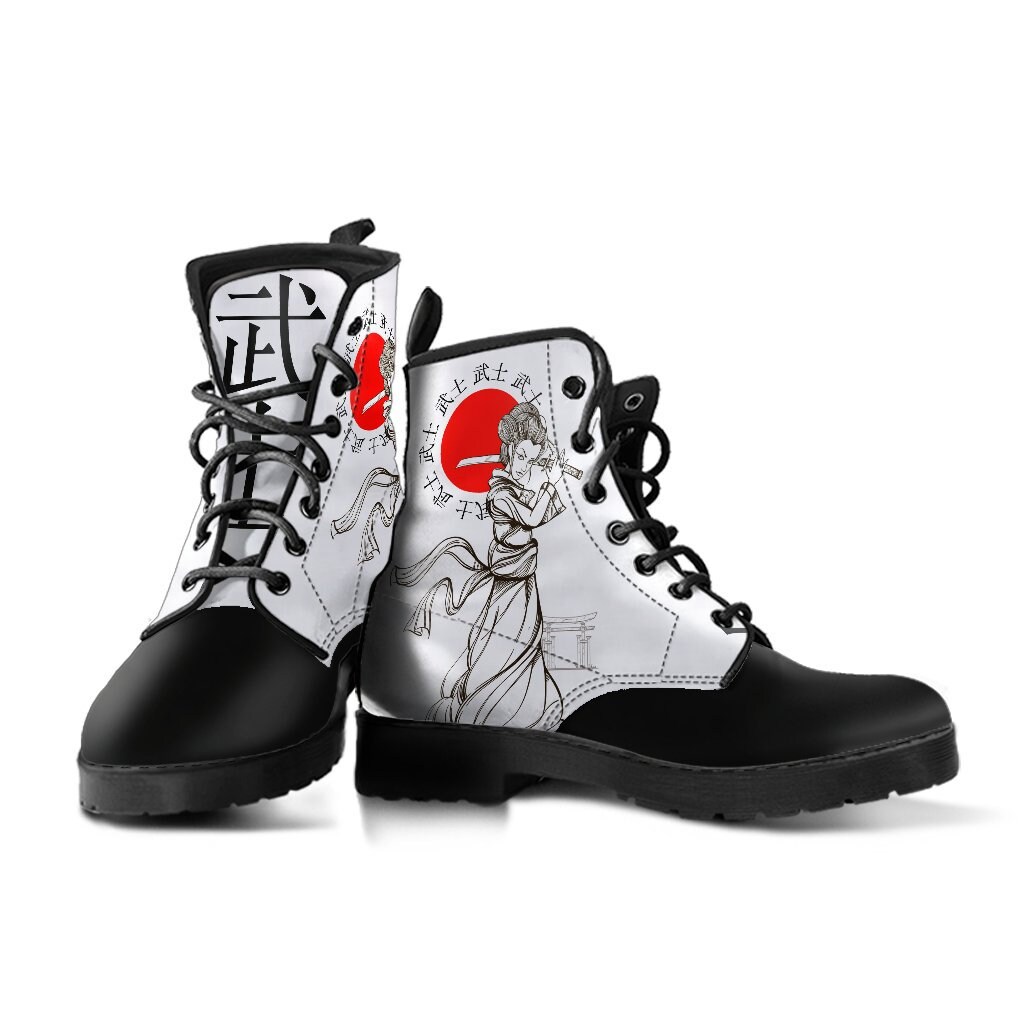 Japanese Samurai Boots / Unique Stylish Combat Boots / Vegan | Etsy