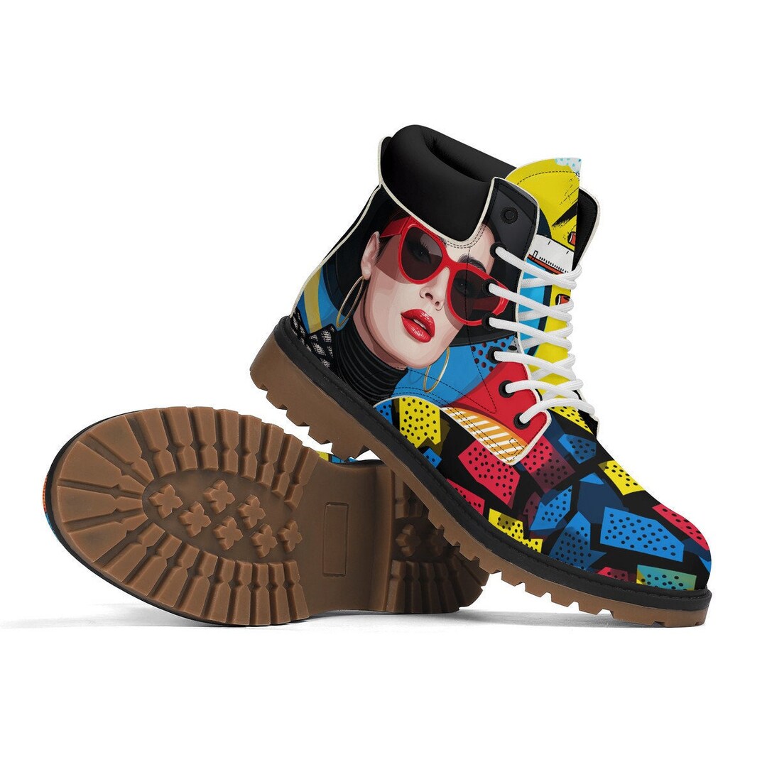 Funky Pop Art Mem Boots / Comics Cool Men Women All Season Boots / PU ...