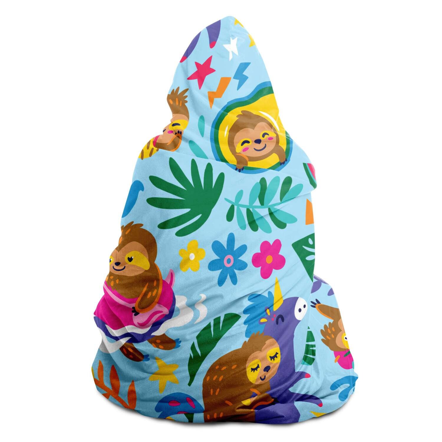 Adorable Sloths Hooded Blanket // Cute Sloth Throw // Animal - Etsy