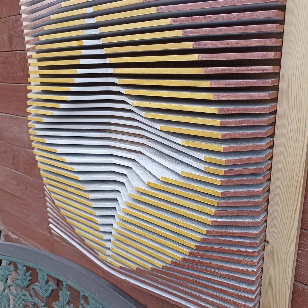 Wooden Parametric Art,wooden Sculpture, Parametric Wood Decor, 3D Wood ...