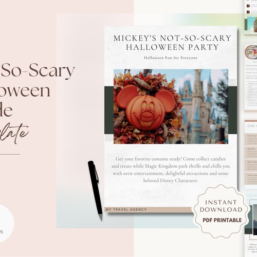 Not-so-scary Halloween Travel Guide Travel Agent Template - Etsy