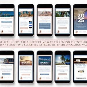 Travel Agent Mobile Reminders, Digital Business Card - Etsy