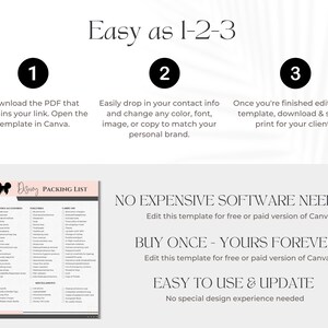 Pastel Vacation Packing List Template, Travel Agent Template - Etsy