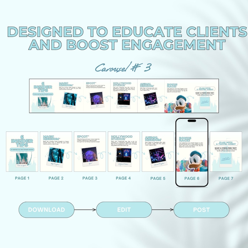 Travel Agent Carousel Templates: Travel Agent Social Media (canva ...