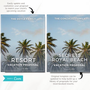 Simple All-inclusive Resort Proposal Template, Travel Agent Proposal ...