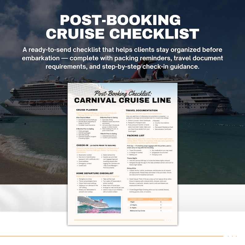 Carnival Cruise Agent Essentials, Canva Travel Template Bundle - Etsy