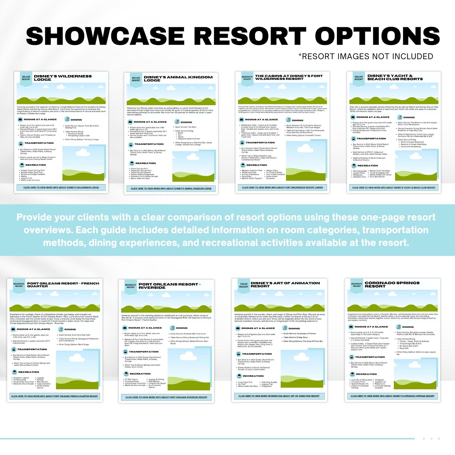 WDW Travel Agent Starter Kit Template Bundle, Travel Agent Templates - Etsy