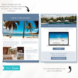 Mexico Resort Handbook Template, Travel Agent Template, Resort Guide - Etsy