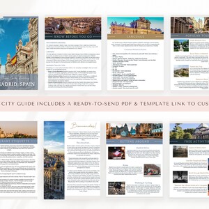 Spain City Guide Bundle, Travel Agent Template, Spain Travel Guides - Etsy