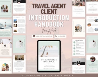 Travel New Client Guide, Travel Agent New Client Handbook, Canva ...