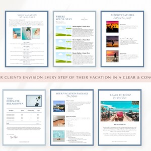 Simple All-inclusive Resort Proposal Template, Travel Agent Proposal ...