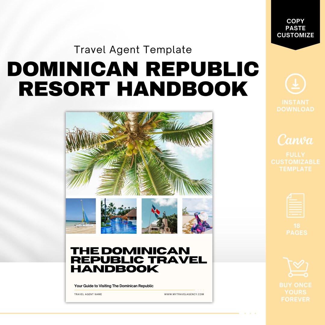 Dominican Republic Resort Handbook Template, Travel Agent Template ...