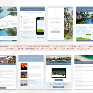 Dominican Republic Resort Handbook Template, Travel Agent Template ...